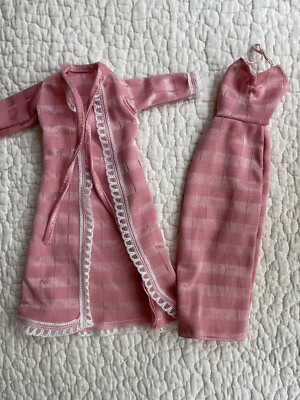 Barbie Doll Clone Gown and Robe Vintage ‘70s Or ‘80s Pink with Lace ...