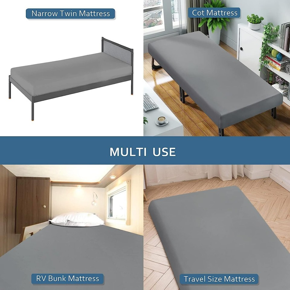 Cot Fitted Sheet Fits Narrow Twin/Travel Size Mattress Cot Sheet 31"x75 ...