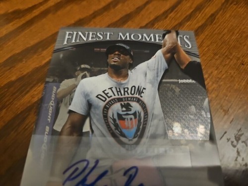 2011 Topps UFC Finest Moments Autograph Card #114/188 Phil Davis Auto # ...