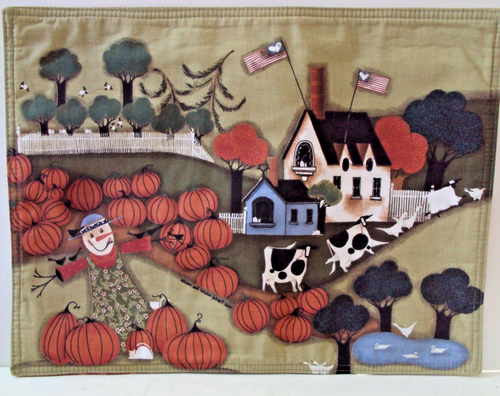 Set of 6 Vintage PUMPKIN PATCH Placemats and 1 Matching Runner - Never Used | eBay