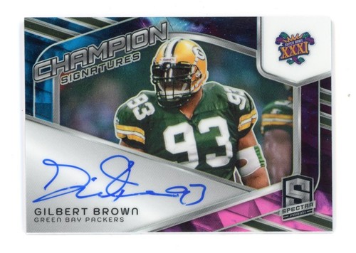 GILBERT BROWN NEBULA ON CARD AUTO 2/2 2024 Spectra Champion Signatures ...