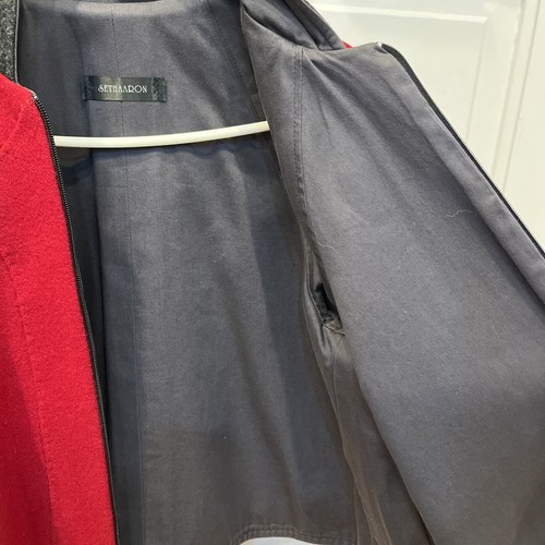 Beautiful Seth Aaron Jacket - Red w/dark grey accents | eBay
