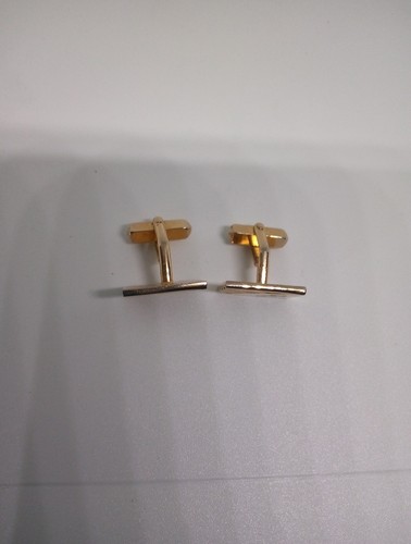 Vintage Swank Cufflinks Gold Tone Monogram Letter B | eBay