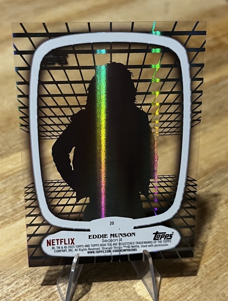 Eddie Munson 2025 Topps Tek Stranger Things HAWKINS LAB PATTERN | eBay