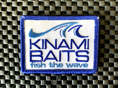KINAMI BAITS EMBROIDERED SEW ON PATCH FISH THE WAVE GARY YAMAMOTO 2 1/2 ...