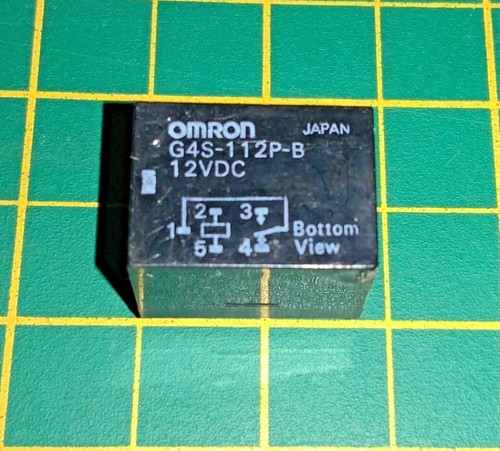Omron G4S-112P-B Miniature PCB Relay 12V D.C. Coil/SPCO Contacts/Good ...