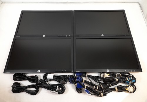 Job Lot 4x HP ProDisplay P221 21.5 inch VGA DVI-D 1920x1080 Monitors No ...