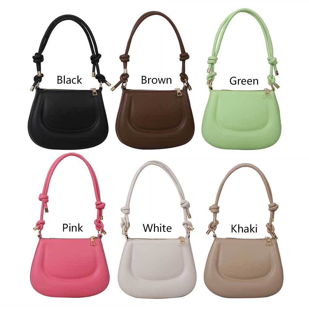 Women Ladies Handbags PU Leather Solid Color Commute Bag Summer Small ...