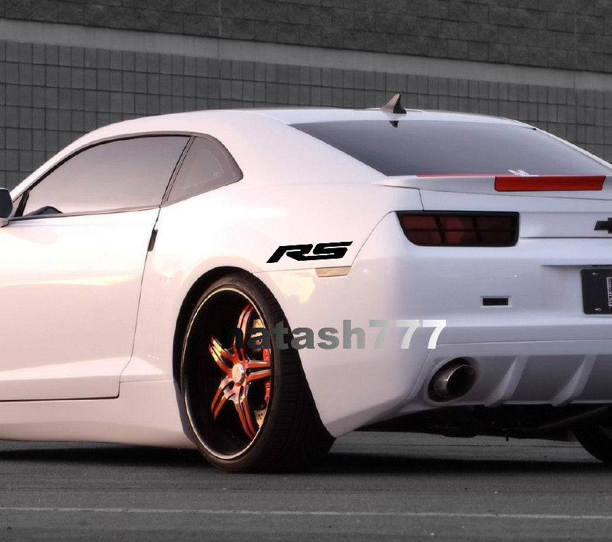 2 - CHEVROLET CAMARO Racing RS Decal sticker logo BLACK | eBay