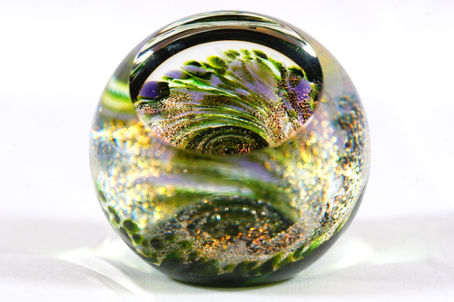 Glass Eye Studio Paperweight Spiral Galaxy Paper Weight Art Glass GES ...