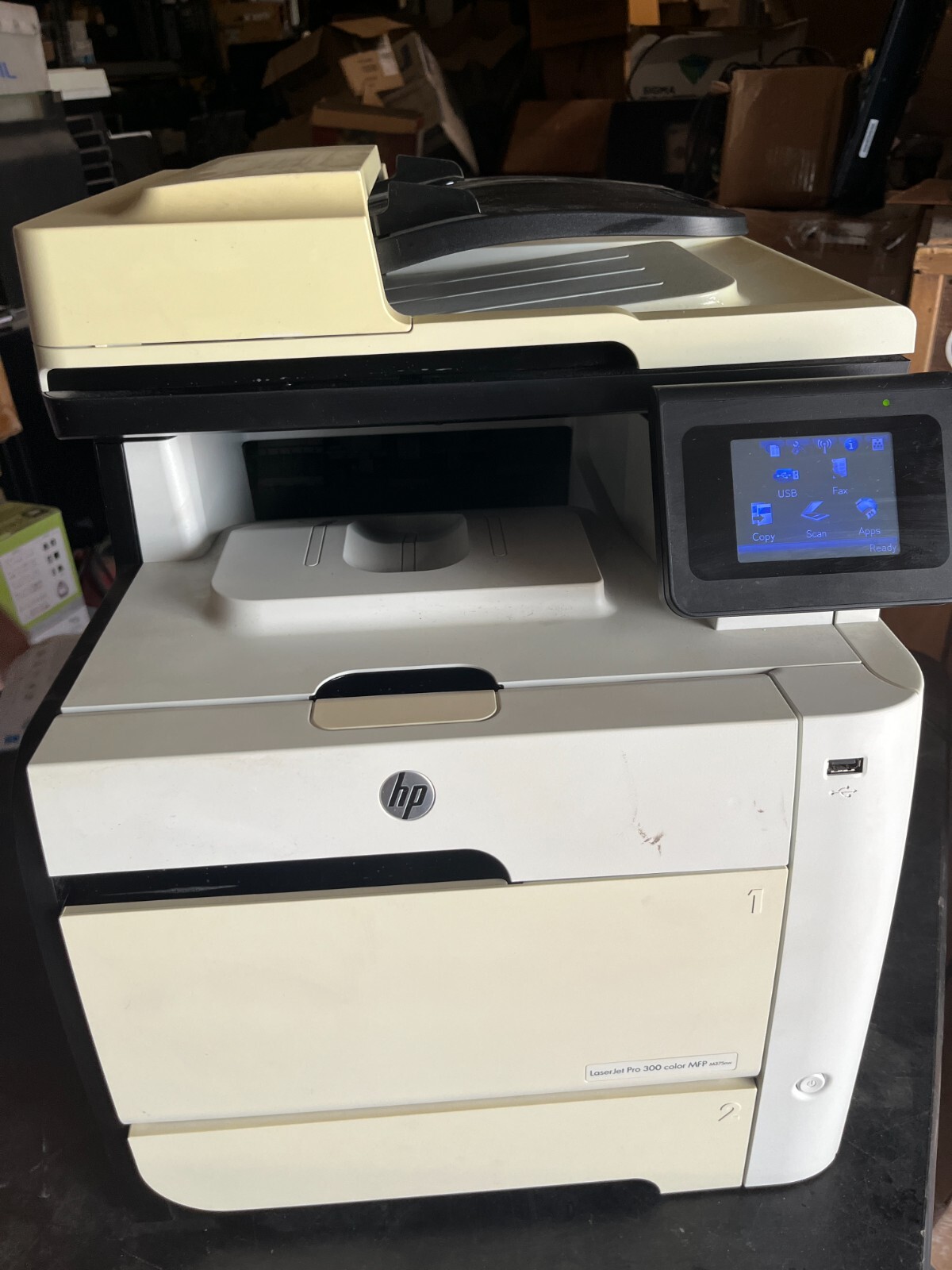 HP LaserJet Pro 300 Colo Laser MFP M375nw All In One Printer Copier ...