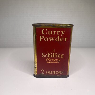Vintage Schilling & Company Curry Powder Tin – 2 oz – San Francisco ...