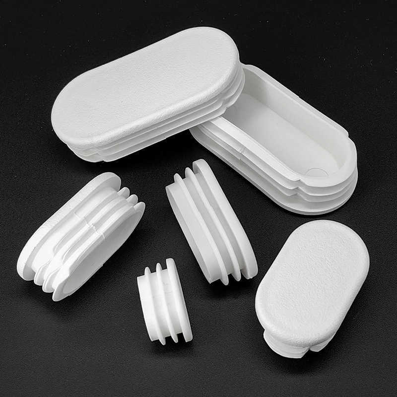 Oblong Oval Plastic End Caps Blanking Plugs Tube Box Section Inserts ...