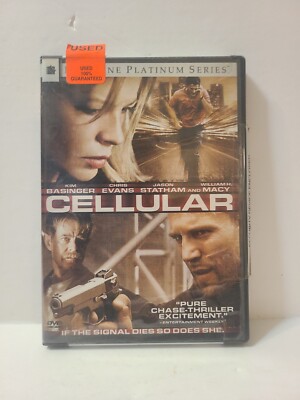 Cellular (DVD, 2005, Platinum Series) Movie Jason Statham 794043763120 ...