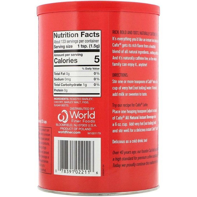 Cafix All-natural Instant Beverage 7.05oz Packages Pack of 6 for sale ...