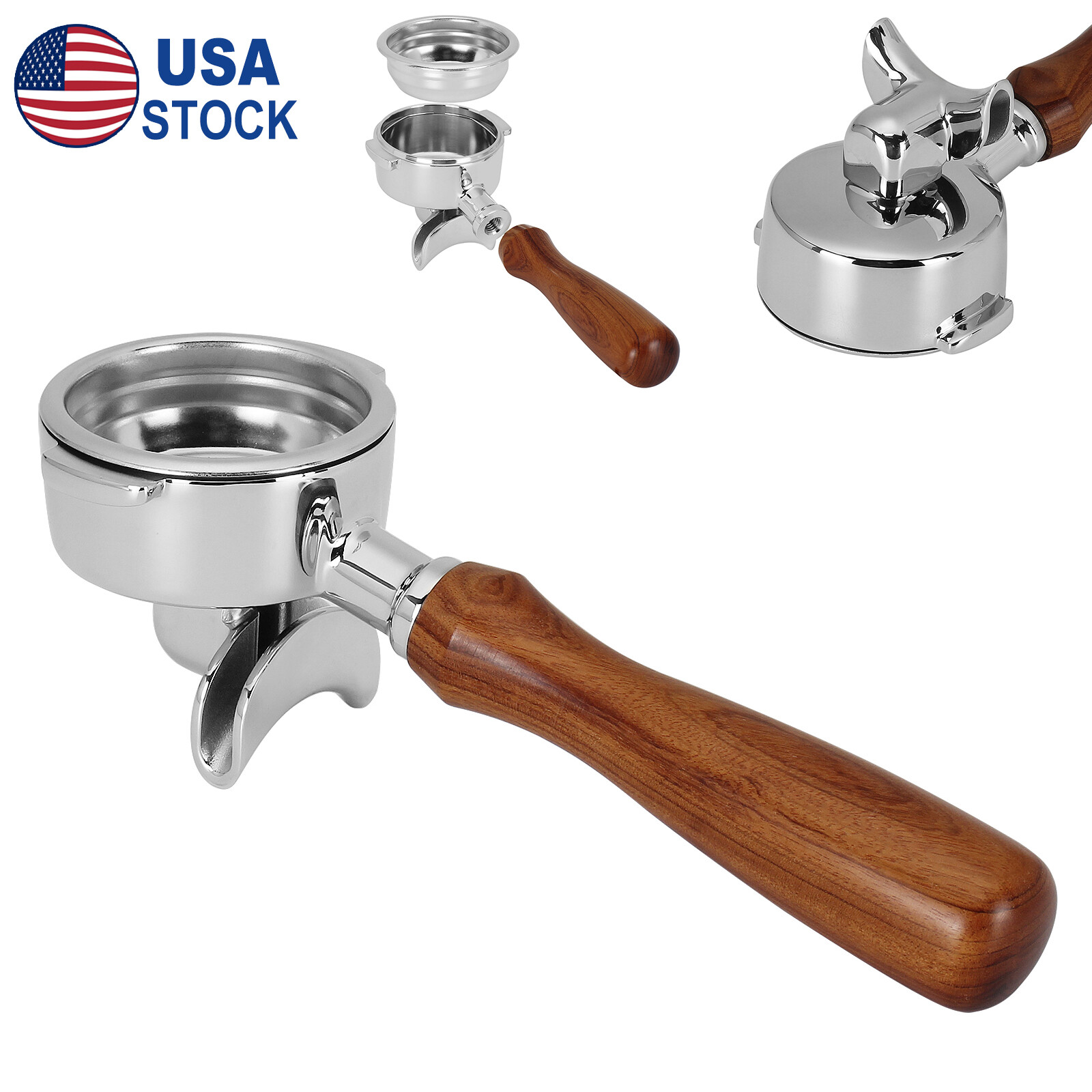 58mm Coffee Portafilter For E61 Espresso Machine Coffee Filter Double ...