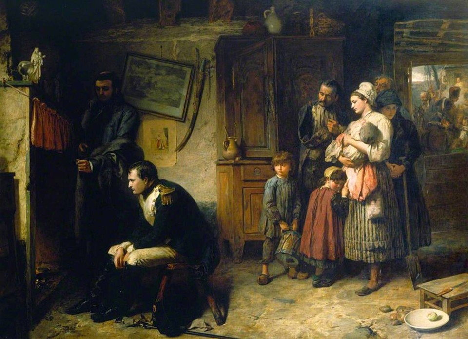 Dream-art Oil paint Marcus-C-Stone-On-the-Road-from-Waterloo-to-Paris ...