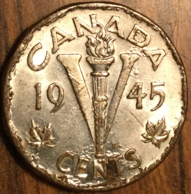 1945 CANADA 5 CENTS COIN | eBay