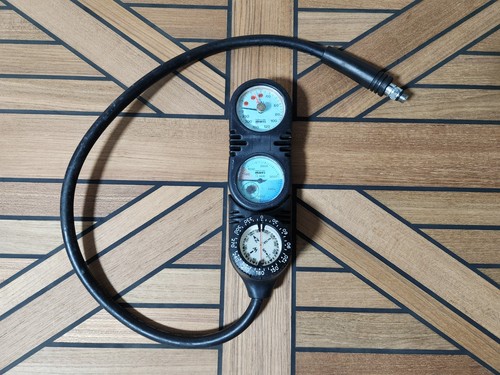 Mares Mission 3 Gauge Console - Compass, Depth, Pressure gauges. Light ...