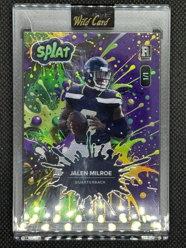 2025 Wild Card Splat Jalen Milroe 1/1 Color Match | eBay