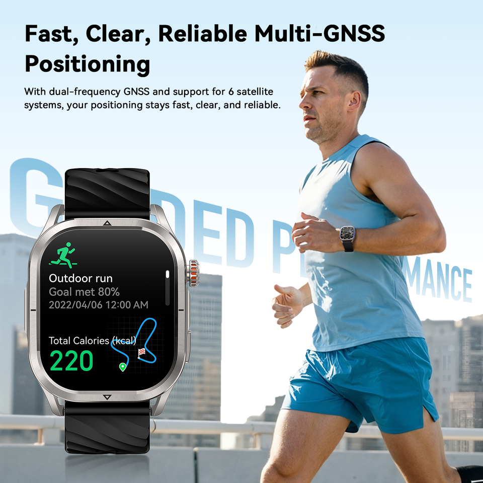 KOSPET MAGIC P10 Smart Watch for Men & Women with GPS 50-Day Battery ...