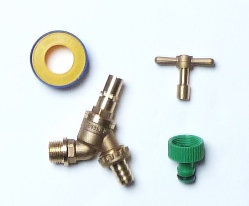 Lockshield Outside Tap (Removable Handle) With Quick Connect Garden ...