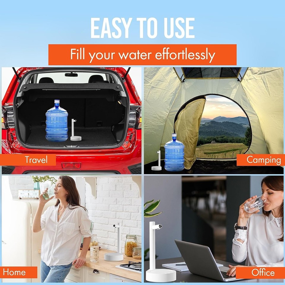 Water Dispenser Countertop Bedside Smart Table Electric Water Jug Pump ...