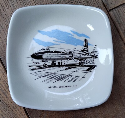 Vintage 'Bristol Britannia 312' Pin Dish, Wade of England for BOAC ...