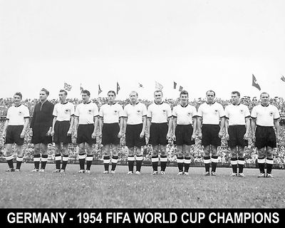 Germany - 1954 FIFA World Cup Champions 8x10 B&W Team Photo | eBay