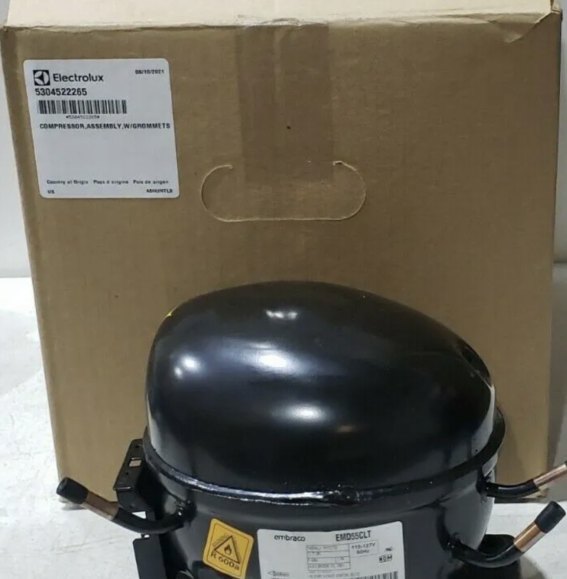 BRAND NEW Genuine OEM Frigidaire 5304522265 5303918884 Compressor ...