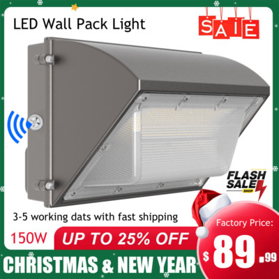 LED Wall Pack 150 Watt, ETL List, 5000K Daylight White, 18000LM, IP65 ...