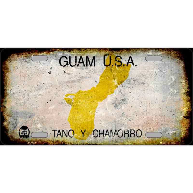 Guam Rusty Novelty Metal License Plate Tag LP-8187 | eBay