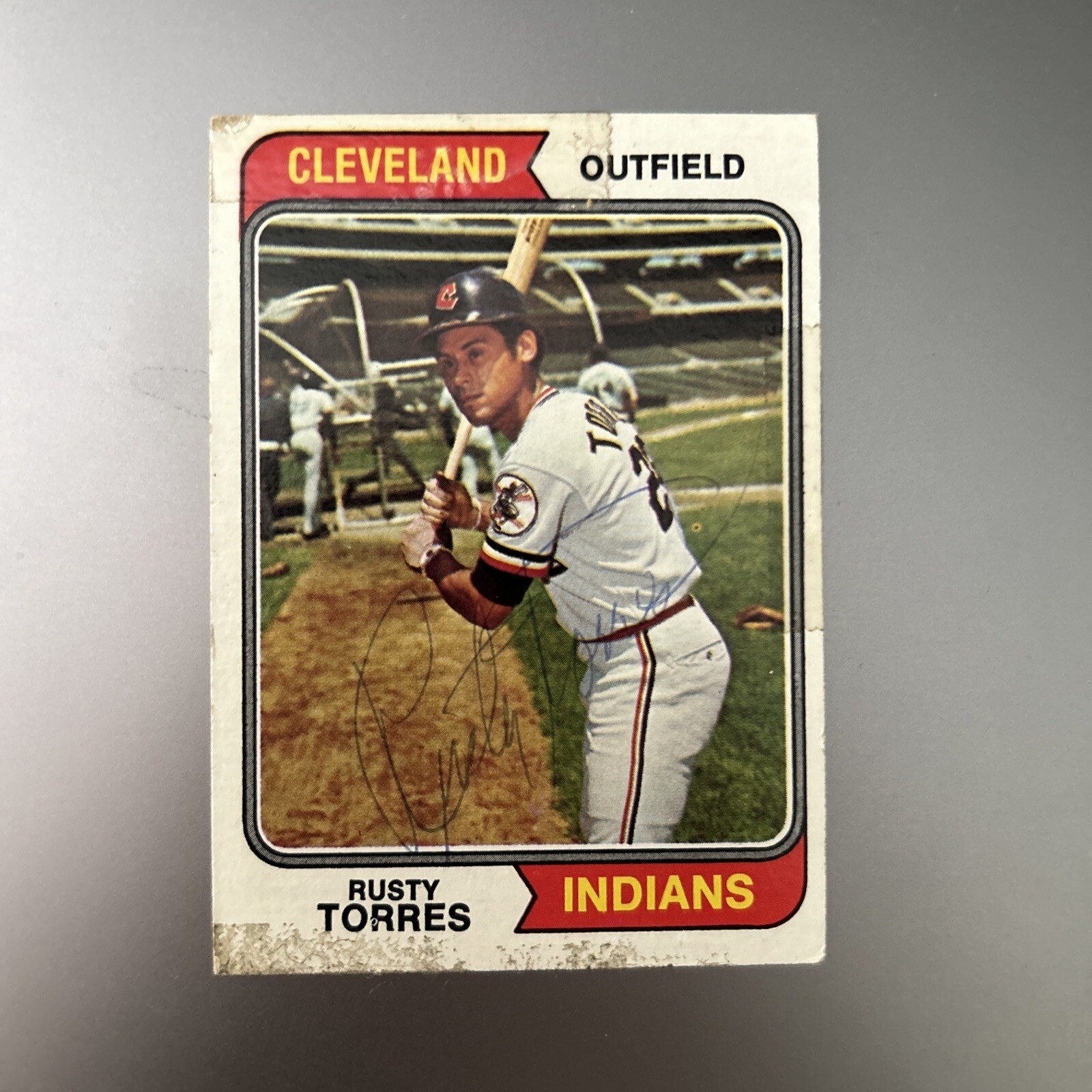 RUSTY TORRES 1974 TOPPS AUTOGRAPHED SIGNED AUTO BASEBALL CARD | eBay