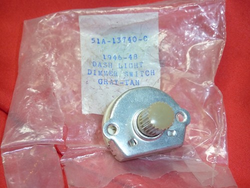 Dash Light Dimmer Switch - tan- 1946 Ford Car Dennis Carpenter ...