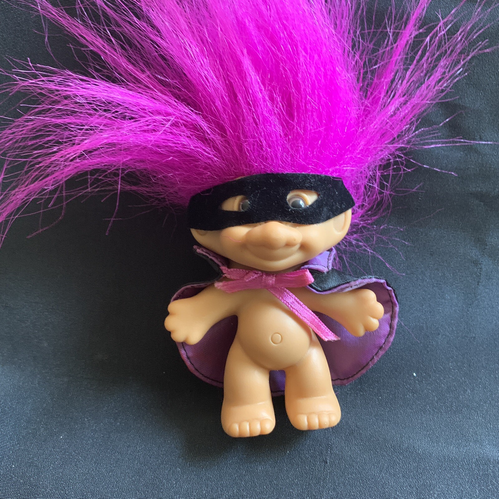 Vintage Troll Doll With Cape and Mask by Russ and Berrie, Vintage 80s ...