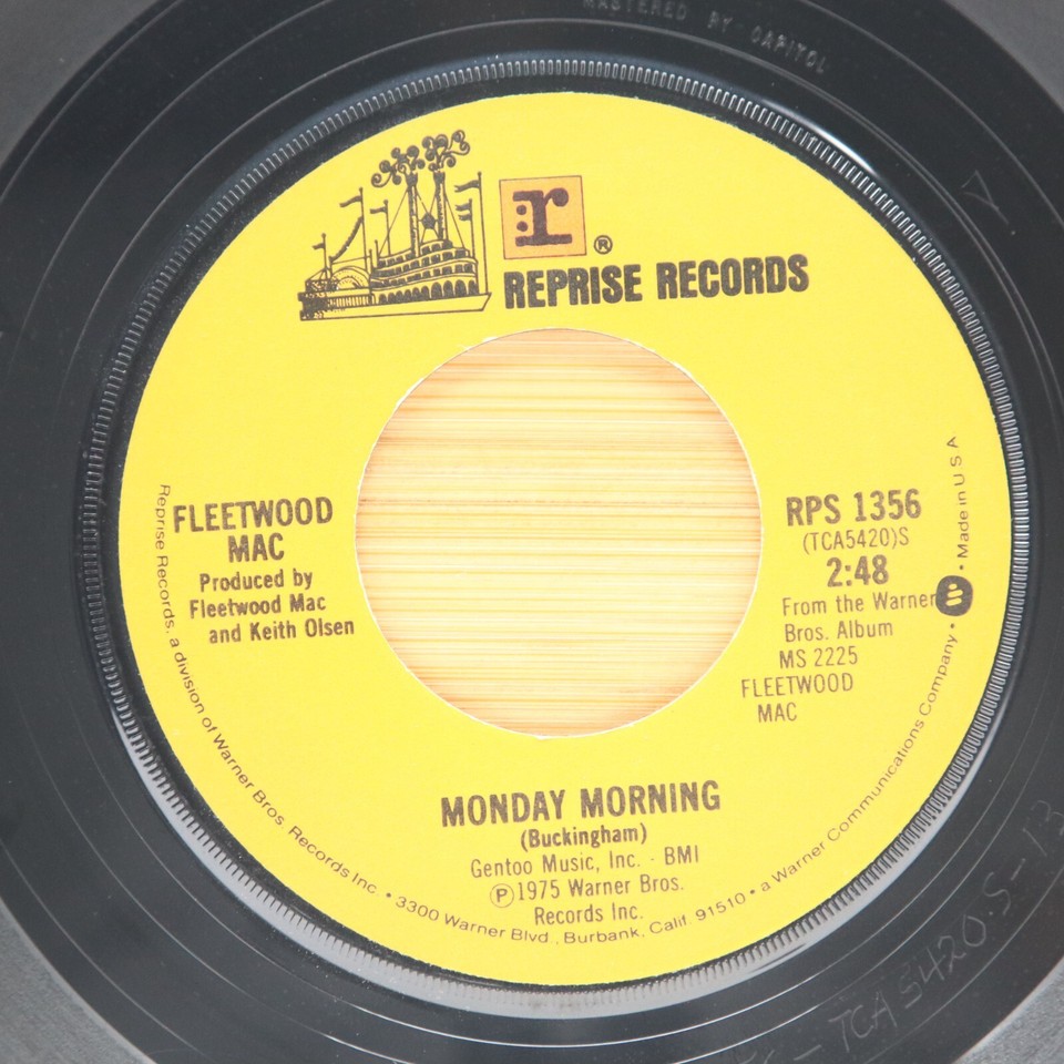 FLEETWOOD MAC - SAY YOU LOVE ME / MONDAY MORNING - ROCK POP 45 REPRISE ...