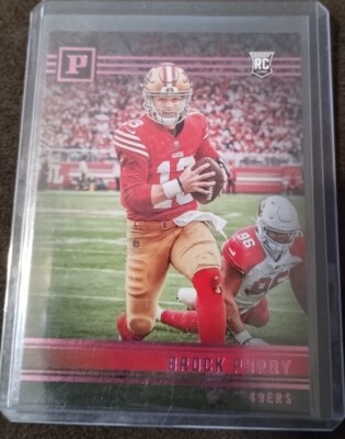 BROCK PURDY 2022 Panini PANINI PINK PARALLEL (b)Card # PA-19 MT 49er's ...