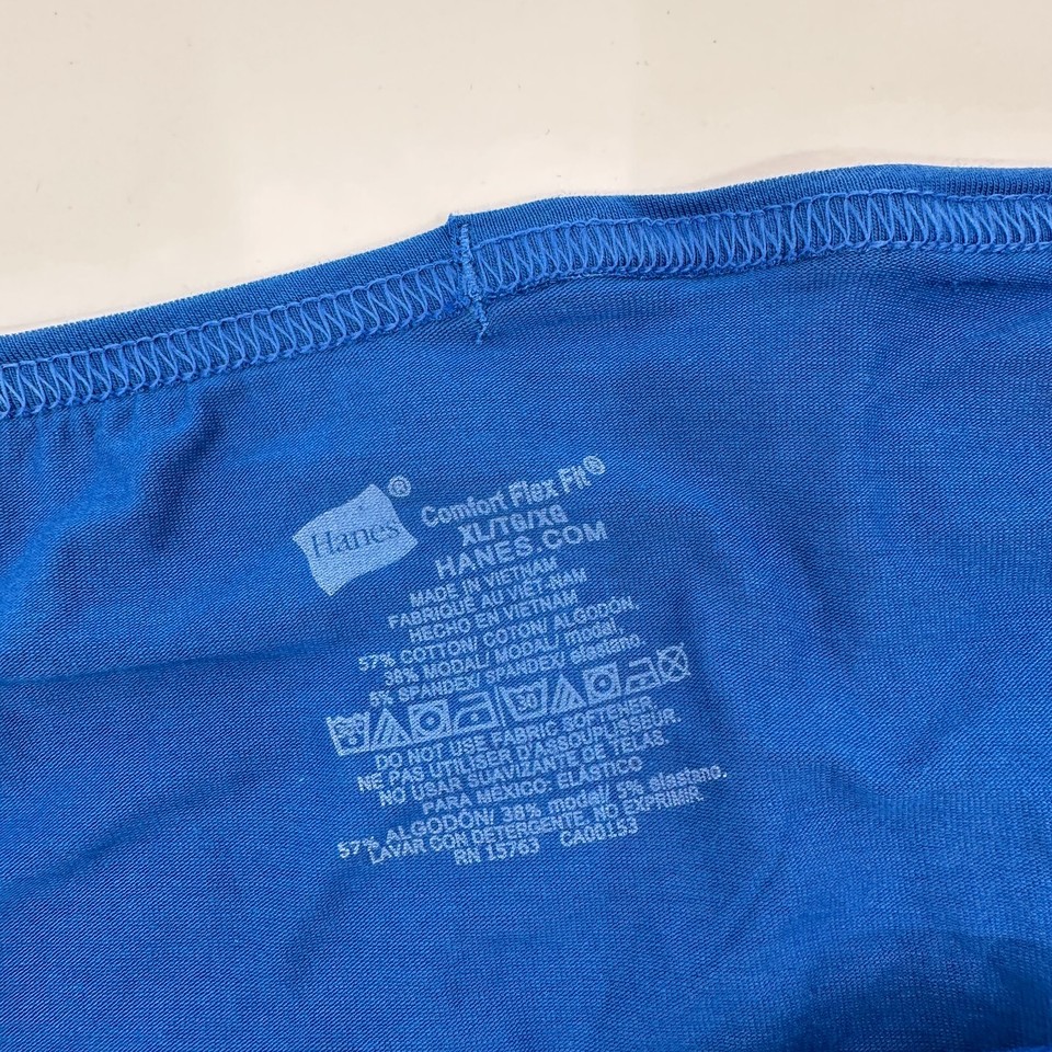 Vtg Hanes String Bikini Underwear Comfort Flex Fit Mens XL Blue Pouch ...