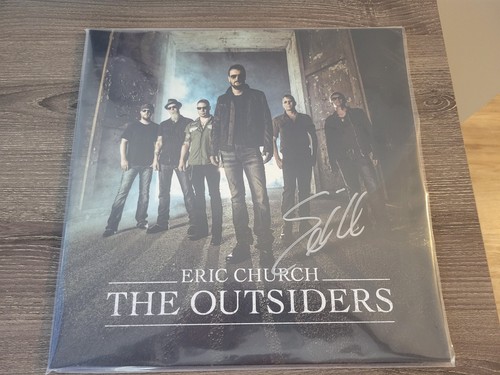 ERIC CHURCH AUTOGRAPHED THE OUTSIDERS VINYL RECORD SIGNED SEALED BRAND ...