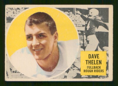 DAVE THELEN 1960 TOPPS CFL 60 NO 67 GOOD+ 23707 | eBay