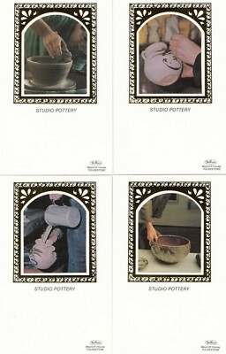 Studio Pottery BLANK UNUSED GB Benham Postcards x4 1987 (48978) | eBay