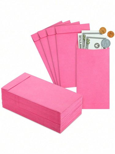100 Pack Money Envelopes for Cash, Payroll, Money Saving, Coins ...
