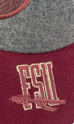 Nike Team FSU Florida State Hat Cap Snapback Grey Wool Blend Thick ...