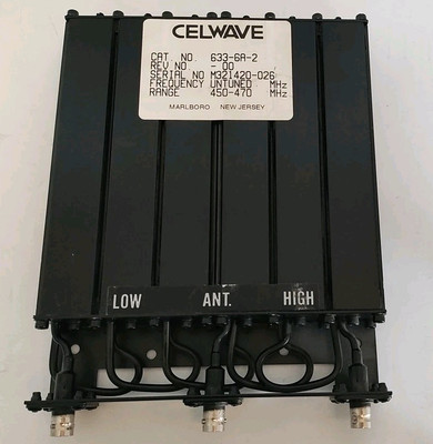 CELWAVE RFS RADIO 633-6A-2 633-6A FREQUENCY DUPLEXER UHF 450-470MHZ 4-CAVITY | eBay Australia
