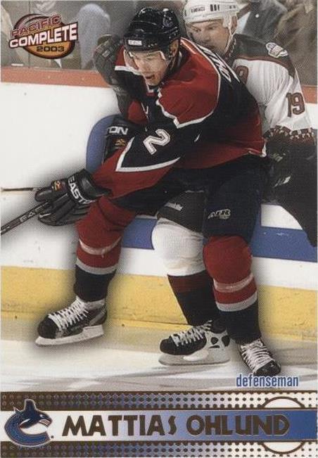 2002-03 Pacific Complete - Mattias Ohlund #57 for sale online | eBay
