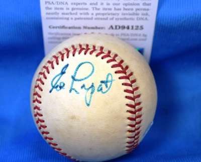 Ed Lopat Signed Psa Dna Macphail American League Baseball Authentic ...
