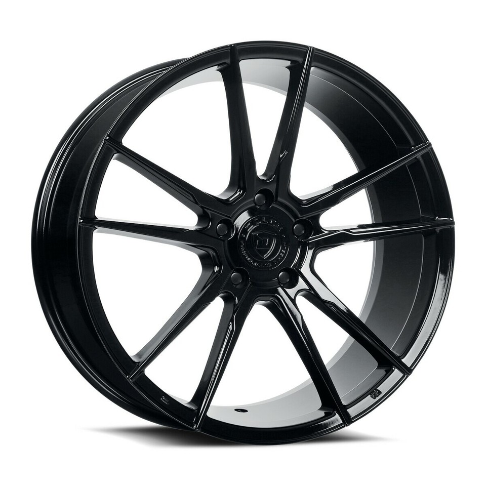 Set 4 20" Dolce Performance Vain Gloss Black 20x8.5 Wheels 5x120 28mm ...