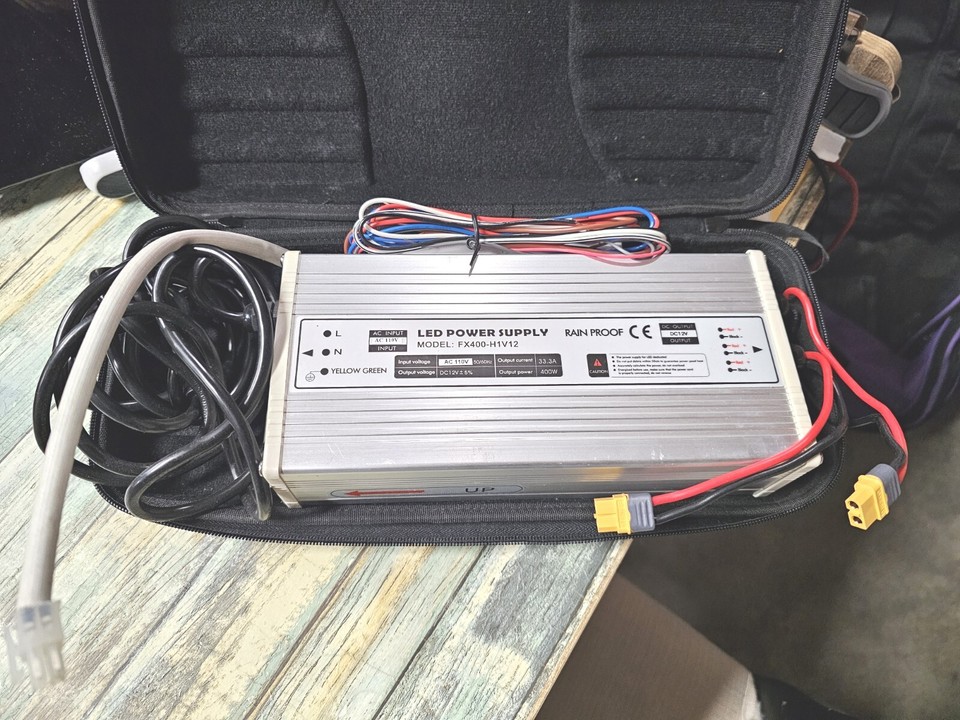 New FX400-H1V12 LED Driver 400W 12V 33A Rain Proof | eBay