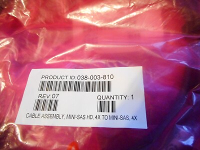 LOT OF 3 AMPHENOL P/N 038-003-810 CABLE assembly.mini-sashd.4x to mini ...