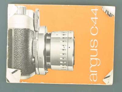 ARGUS C-44 (C-FORTY-FOUR) INSTRUCTION BOOK/64499 | eBay
